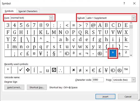 4 Ways To Insert Degree Symbol In Word Word Symbols Words Word