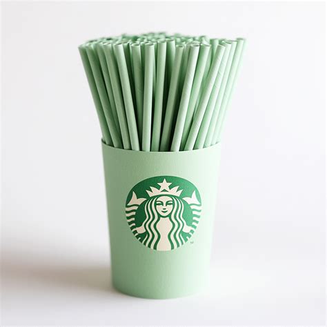 Custom Starbucks Green Paper Straws Suppliersingreen Package