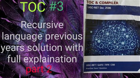 Toc 3 Recursive Language Part 2 Youtube