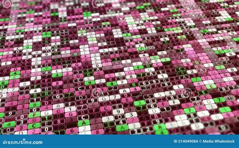 Abstract Visualization Of Scanning Hacker Program Seamless Loop Animation Password Search By