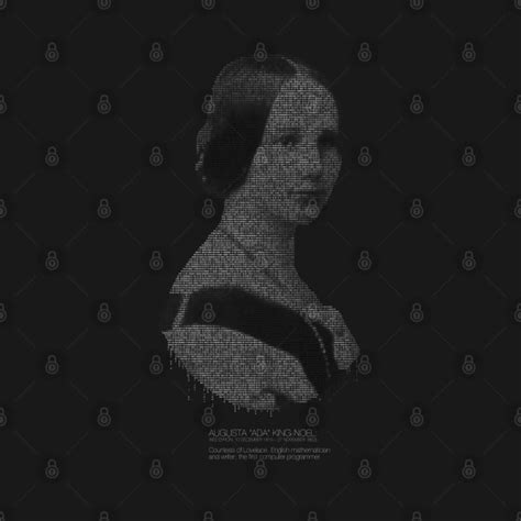 Ada Lovelace Binary On Black Ada Lovelace T Shirt Teepublic
