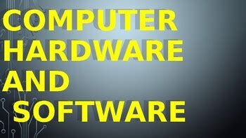 Computer Hardware And Software By Explore Your Knowledge Skills And Attitude