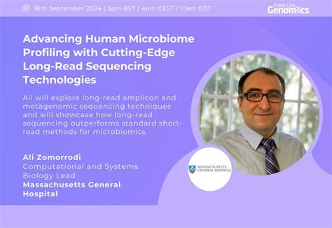 Ali R Zomorrodi On Linkedin Microbiome Sequencing Metaomics