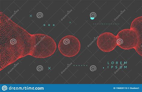 Abstract Dynamic Background Connection Structure With Particles Stock Vector Illustration Of