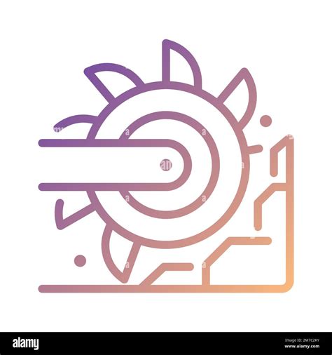 Bucket Wheel Excavator Pixel Perfect Gradient Linear Vector Icon Stock Vector Image And Art Alamy
