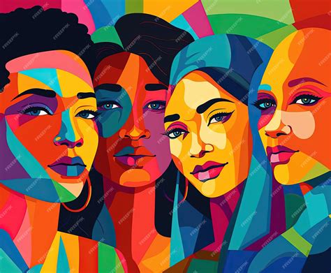 Premium Ai Image Illustration Of Multicultural Friends Ethnic People