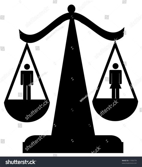 Scales Justice Man Woman Sexual Equality Stock Vector Royalty Free Shutterstock