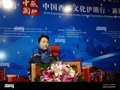 160823 Tehran Aug 23 2016 Cui Yuying Deputy Director Of