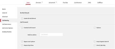 The Seat Tab The Call Routing Section Ooma Enterprise Support