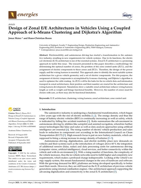 Design Of Zonal E E Architectures In Vehicles Using A Coupled