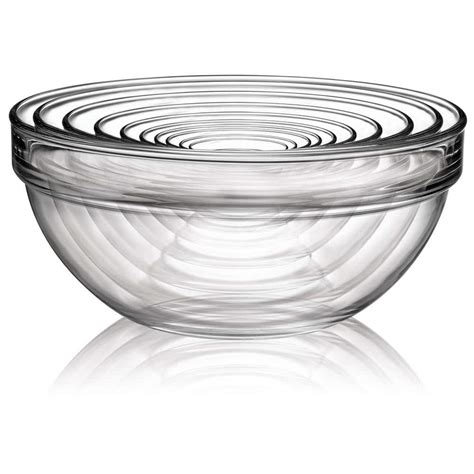 Luminarc Stackable 10 Piece Glass Mixing Bowl Set P8775