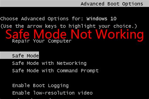Solved Windows Safe Mode Not Working How To Fix It Quickly