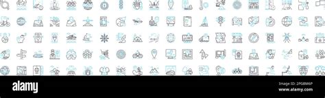 Gps Navigation Vector Line Icons Set Gps Navigation Tracking Maps