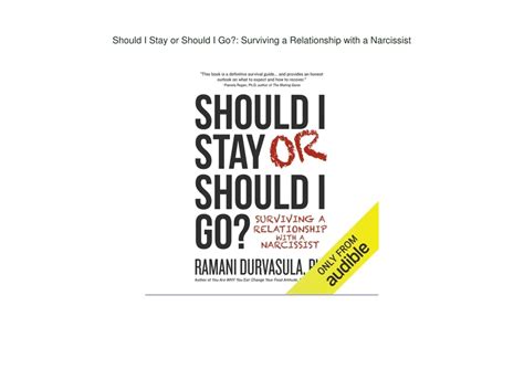 Ppt Pdf Should I Stay Or Should I Go Surviving A Relationship With