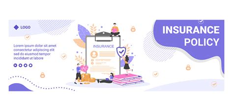 소셜 미디어 피드 인사말 카드 및 웹을위한 스퀘어 배경의 보험 정책 커버 템플릿 평면 디자인 일러스트 레이션 편집 가능 개체 그룹에 대한 스톡 벡터 아트 및 기타 이미지