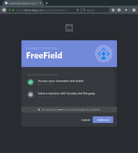 Discord Authentication — Freefield Latest Documentation