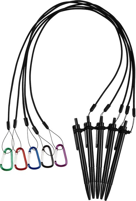 Lewtemi 5 Set 24 Inch Pen Leash Lanyard Holder Pen Silicone