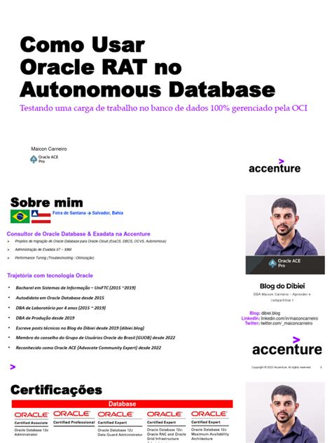 Como Usar Oracle Rat No Autonomous Database Pdf Banco De Dados