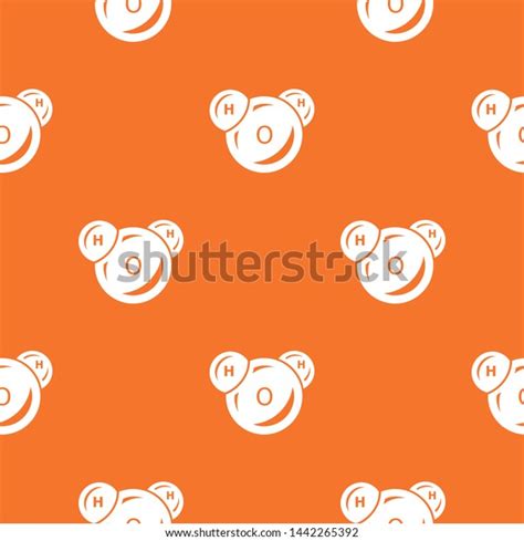 Water Molecule Pattern Vector Orange Any Stock Vector Royalty Free 1442265392 Shutterstock