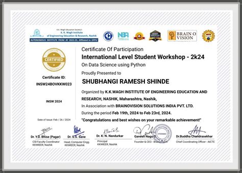 Shubhangi Shinde On Linkedin Datascience Python Workshop Learning