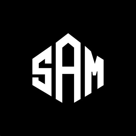 Sam Letter Logo Design With Polygon Shape Sam Polygon And Cube Shape