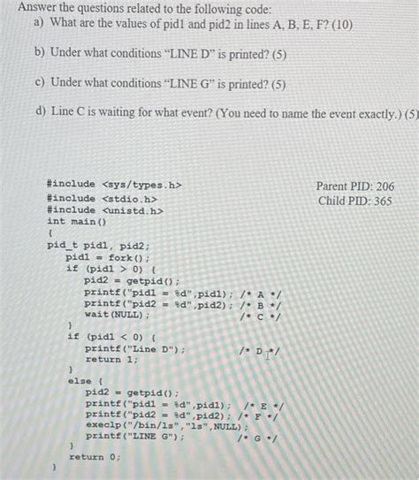 Solved Nswer The Questions Related To The Following Code A