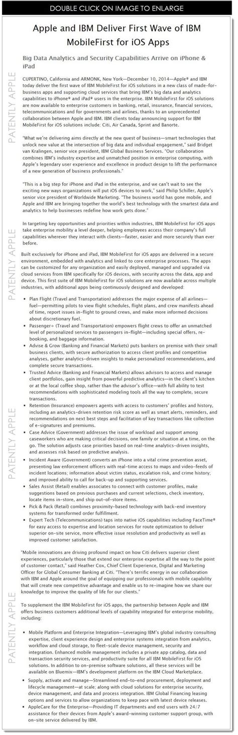 Ibms First Wave Of Mobilefirst Ios Solutions Rolls Out To Market