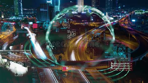 Smart City And Communication Network Concept 5g Iot Internet Of