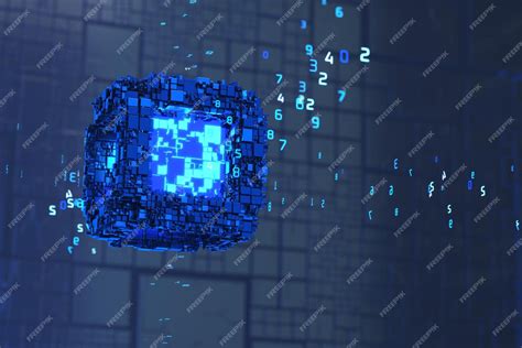 Premium Photo Big Data Abstract Background From Cubes Abstract Futuristic Cubes Shape