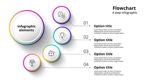비즈니스 프로세스 차트 4 단계 세그먼트와 인포 그래픽입니다 원 기업 타임 라인 Infograph 요소입니다 회사 프레 젠 테이 션 슬라이드 템플릿입니다 현대 벡터 정보