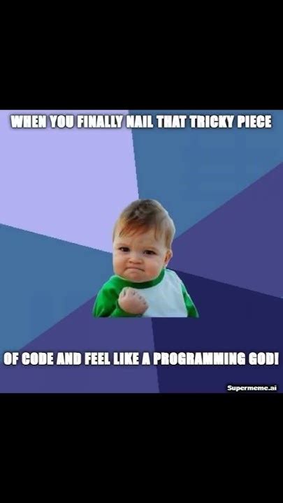 The Best Memes Finally When Your Code Compiles After Hours Of Debugging Youtube