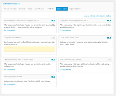 How To Work With Authentication Settings — Blitz Identity Provider 5 21 Documentation
