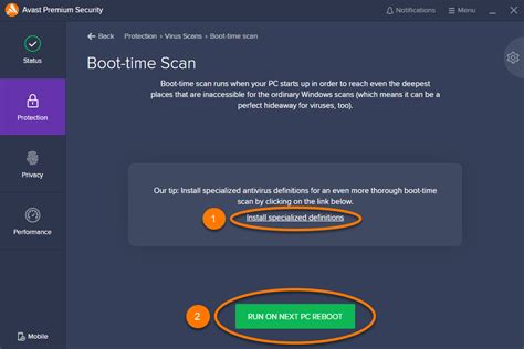 How To Run A Boot Time Scan In Avast Antivirus Avast