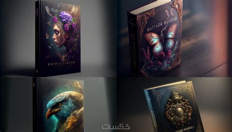 سأقوم بتصميم غلاف كتاب خياليابداعي عن طريق الذكاء الاصطناعي خمسات