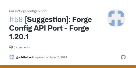[suggestion] Forge Config Api Port Forge 1 20 1 · Issue 58 · Fuzss Forgeconfigapiport · Github