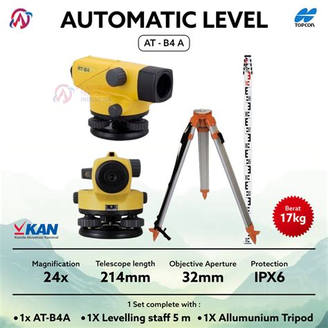 Automatic Level Waterpass Topcon Atb4 A Atb4 Pt Adyatama Teknologi