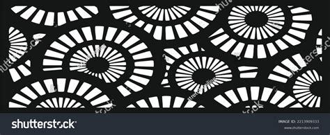 black cnc model repeating pattern stretch stock illustration 2213909333