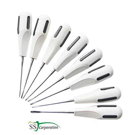 8 Pcs Dental Luxating Elevators Oral Surgery Tooth Extraction Apical Root Tip Dentist Implants