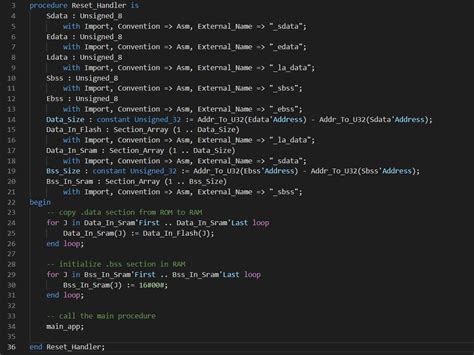 Writing Startup Code For Stm32 In Ada