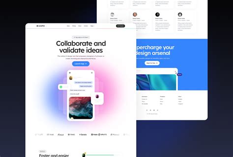 Horizontal — Portfolio Template Framer Template