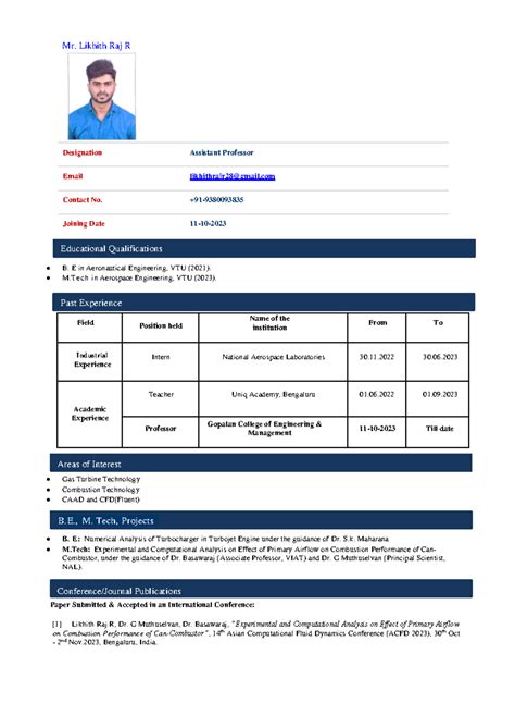 Likhith Raj R Good Notes Mr Likhith Raj R Designation Assistant