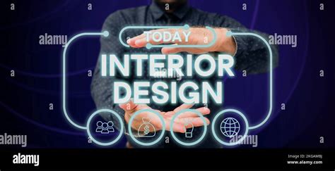 Inspiration Showing Sign Interior Design Word Written On The Art Of Designing The Interior