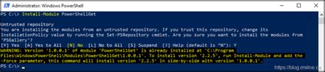 How To Get Newer Version Of Powershellget Install Dont Upgrade