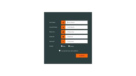Abdallah Ahmed Safi Task 1 Form Page By Html And Css