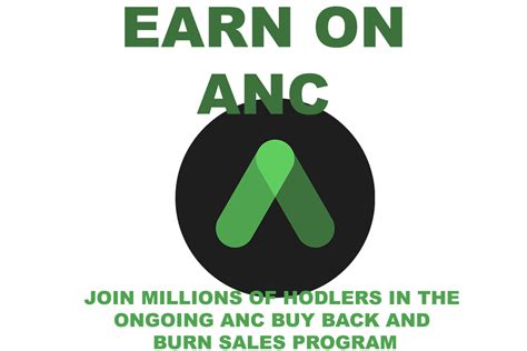 anchor protocol buyback and burn sales program by anchor protocol
