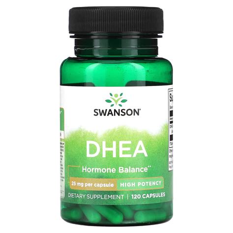 Swanson Dhea High Potency 25 Mg 120 Capsules
