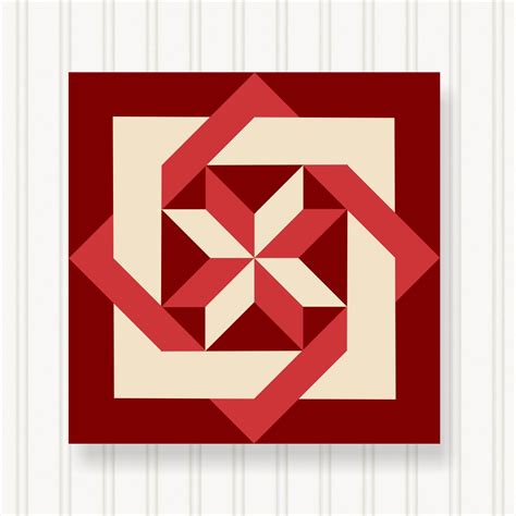 Barn Quilt Block Beautiful Outdoor Or Indoor Square 7 Sizes Wall Art
