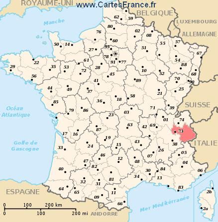 Savoie Map Cities And Data Of The Departement Of Savoie 73