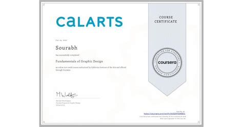 Sourabh On Linkedin Completion Certificate For Fundamentals Of Graphic Design
