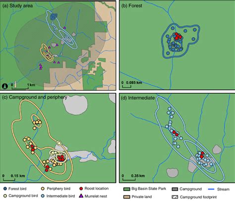 Representative Core Areas And Home Ranges 50 And 95 Utilization